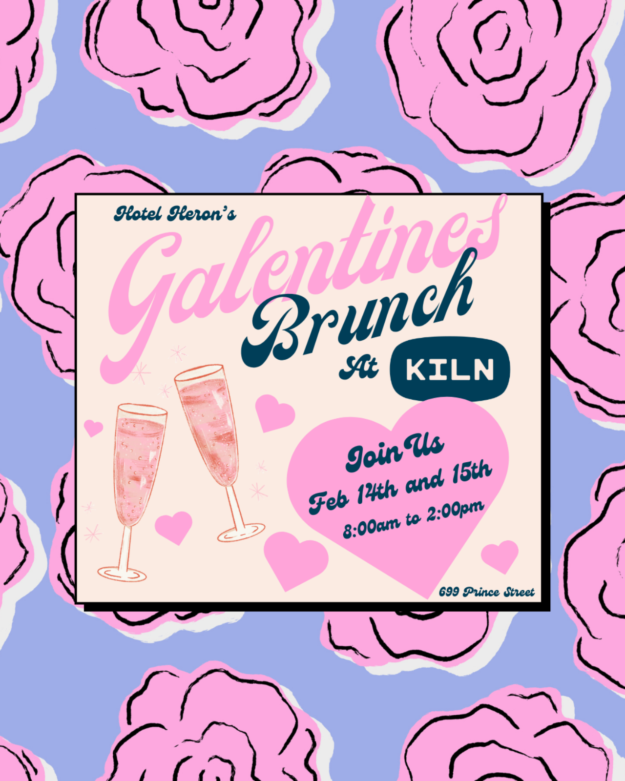 Galentines Brunch at KILN - Hotel Heron